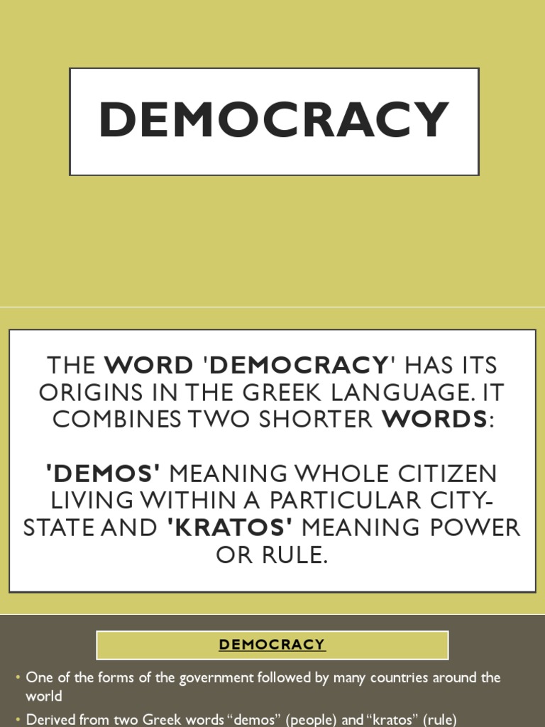 Democracy | PDF | Democracy | Political Ideologies