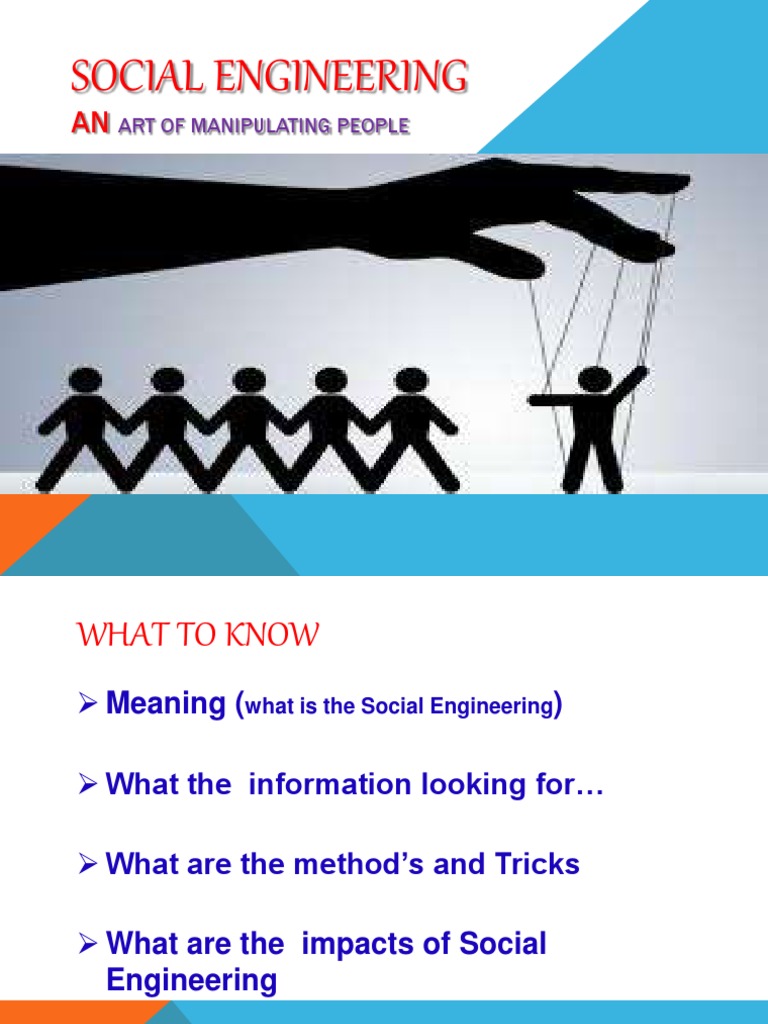 Social Engineering: Art of Manipulating People | PDF | Social ...