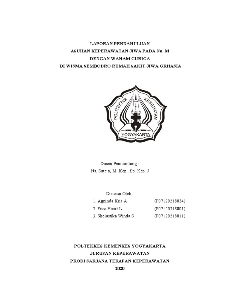 Asuhan Keperawatan Jiwa: Waham Curiga | PDF