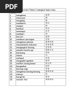 Kosa Kata BM Tahun 2 | PDF