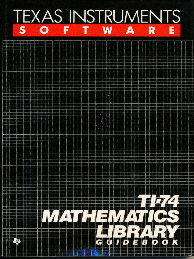 TI-74 Mathlib Guide | PDF