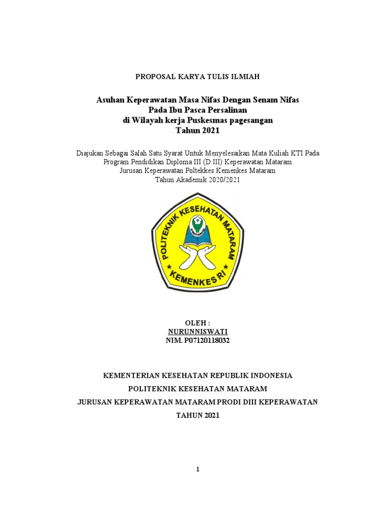 PROPOSAL KARYA TULIS ILMIAH Fixs | PDF