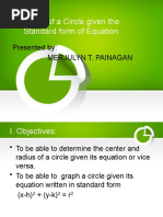 Parts of A Circle PowerPoint | PDF | Radius | Diameter