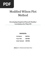 Wilson Plot Method | Heat Transfer | Heat Exchanger
