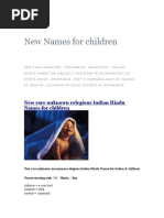 Indian Names List: 100 Examples | PDF