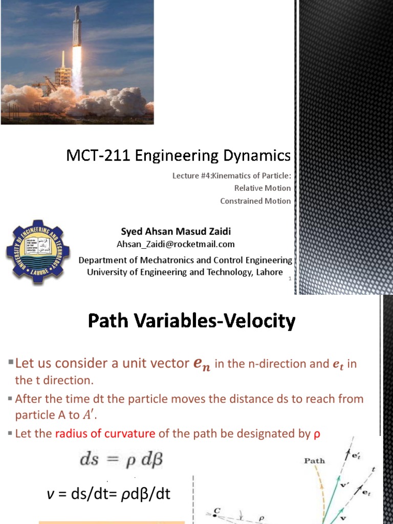 Kinematics of Particles: Motion Analysis | PDF | Kinematics | Equations ...