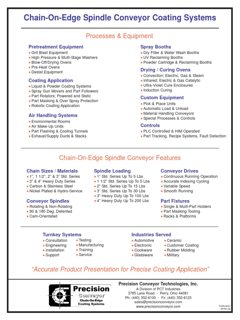 Chain-On-Edge Spindle Conveyor Coating Systems: Processes & Equipment ...