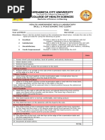 CHECKLIST Gowning and Gloving | PDF | Hand | Glove