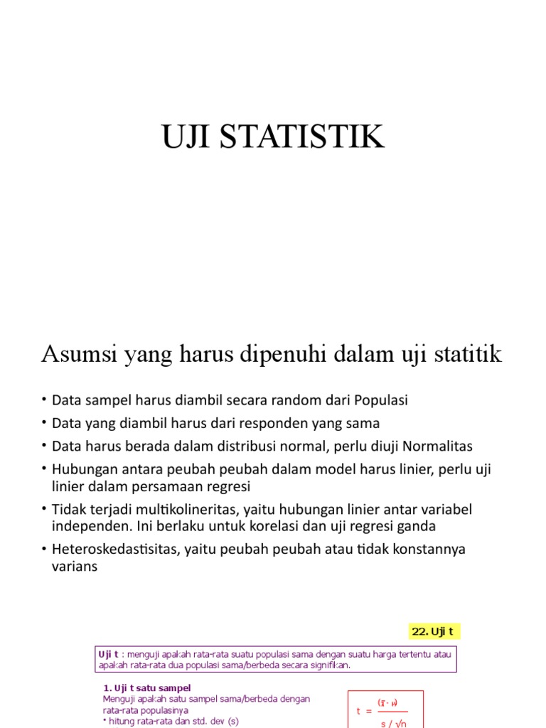Uji Statistik | PDF