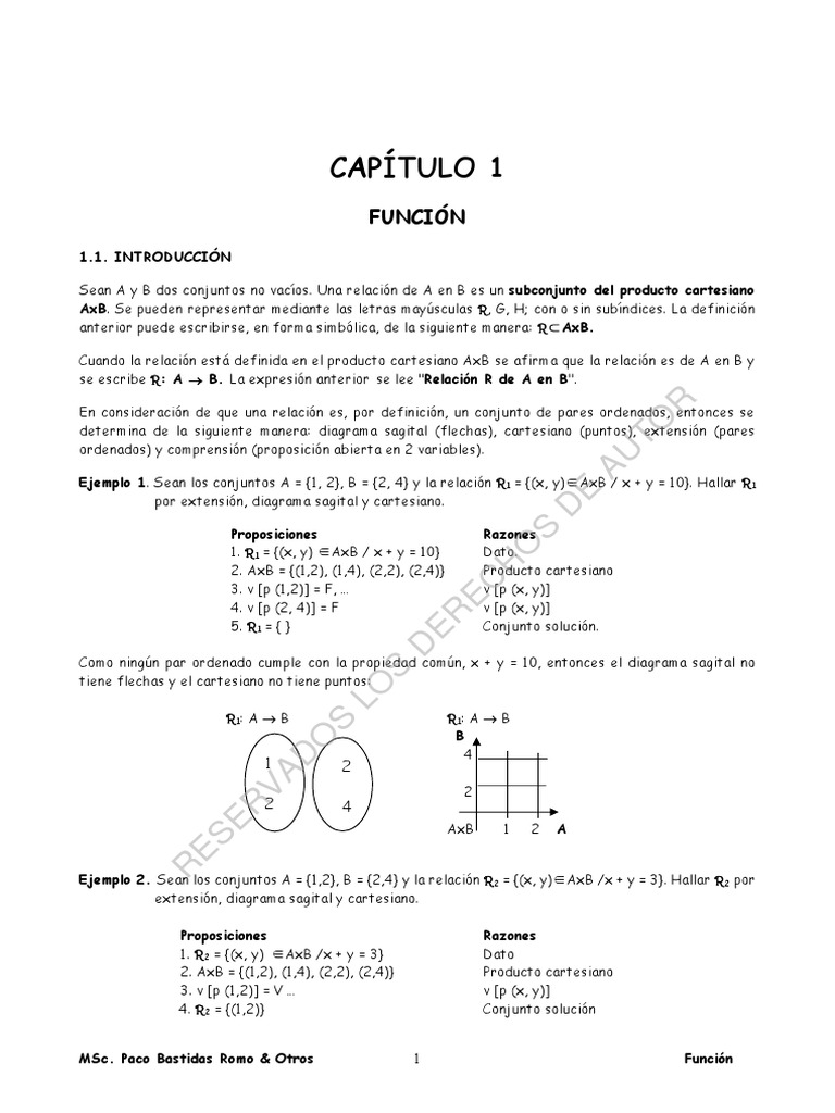 FUNCIÓN | PDF | Función (Matemáticas) | Conjunto (Matemáticas)