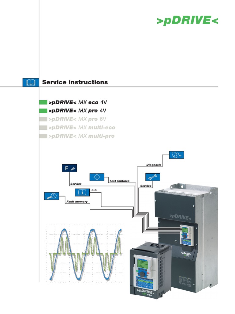 pDRIVE : Service Instructions | PDF | Power Inverter | Electric Motor