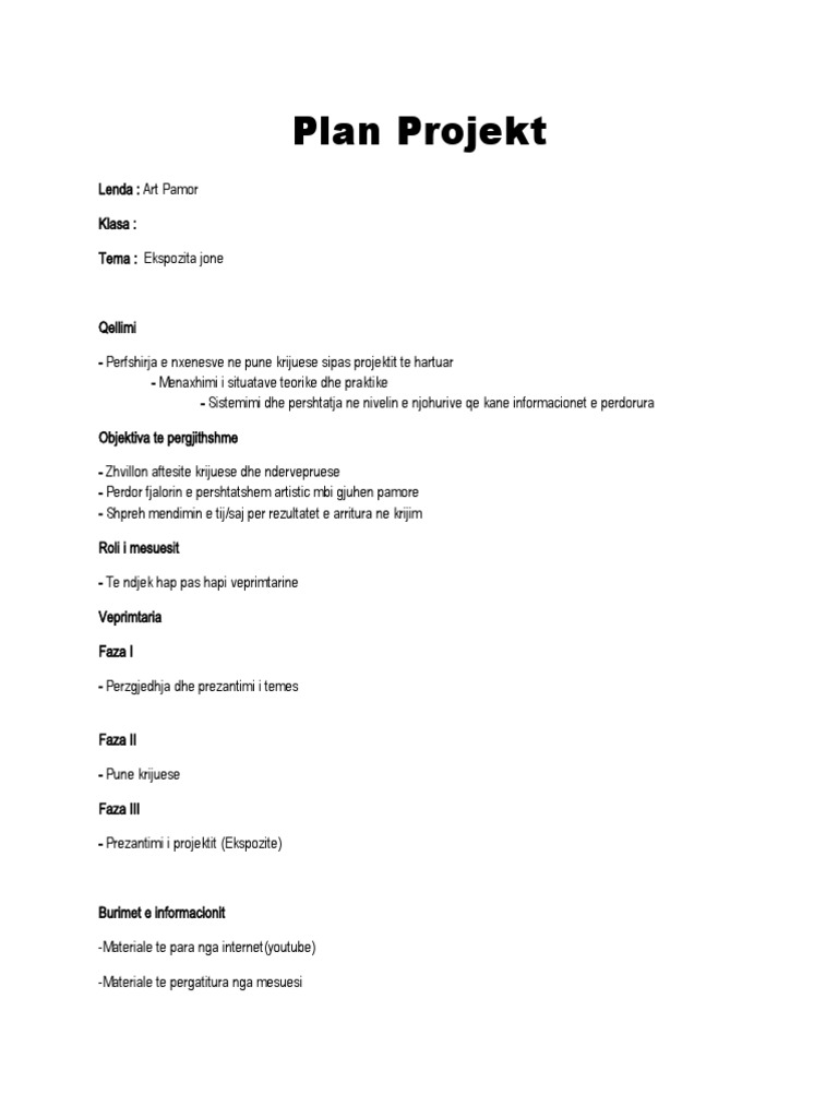 Art Pamor Plan Projekt | PDF