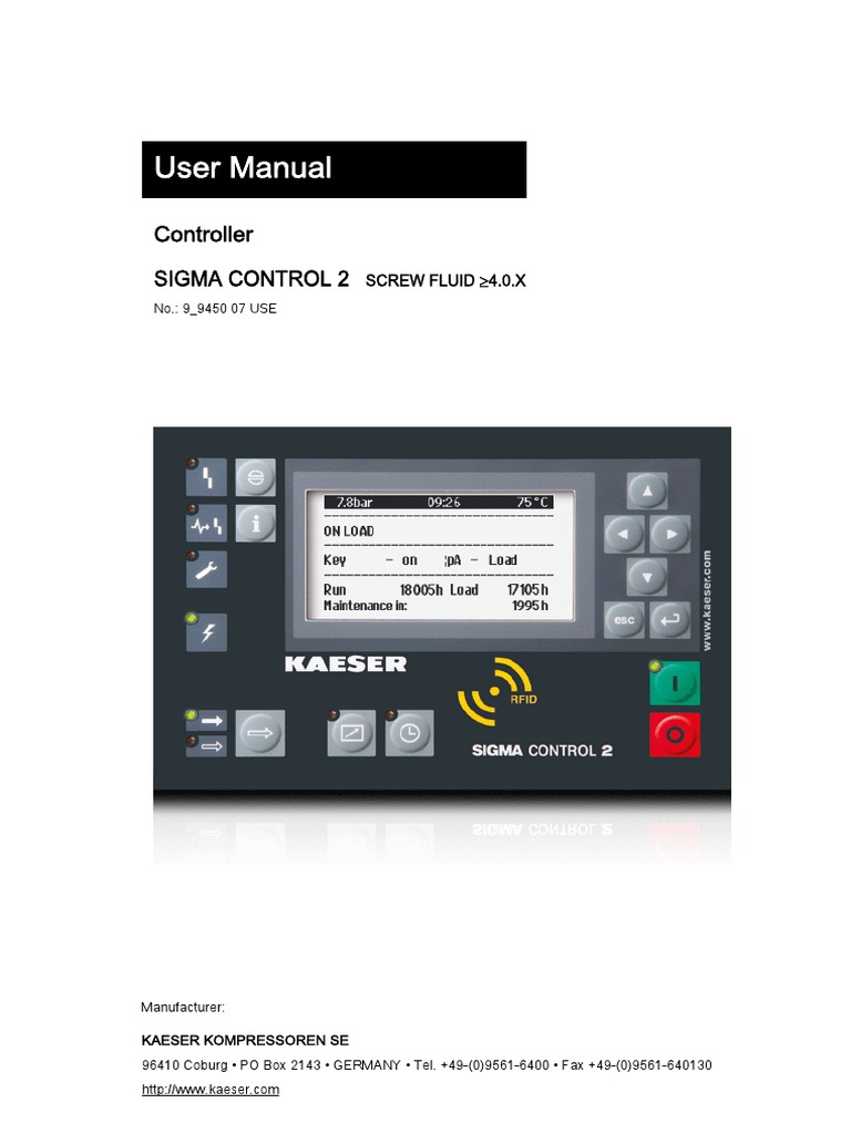 Sigma Control 2 Users-Manual-3397040 | PDF | Menu (Computing) | User ...
