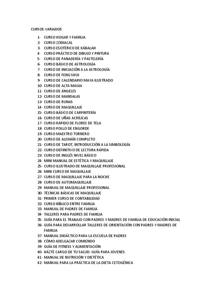 Cursos Variados, Manuales y Guias | PDF | Reiki | Cuidado de la salud