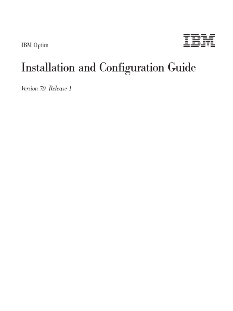 IBM Optim Installation and Configuration Guide | PDF | Databases | Operating System