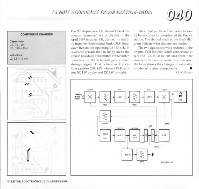 040-10 MHZ Reference From France-Inter | PDF | Electromagnetism ...