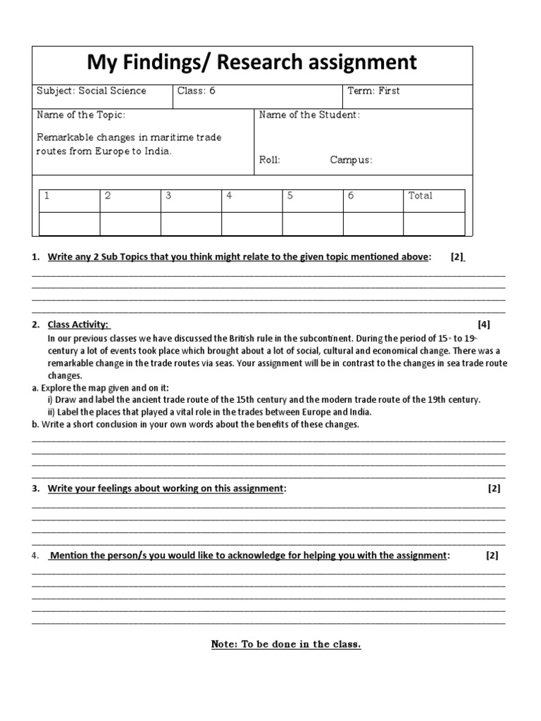 Sarah Eve Haque - Class - 6 - SS - HY - RA | PDF