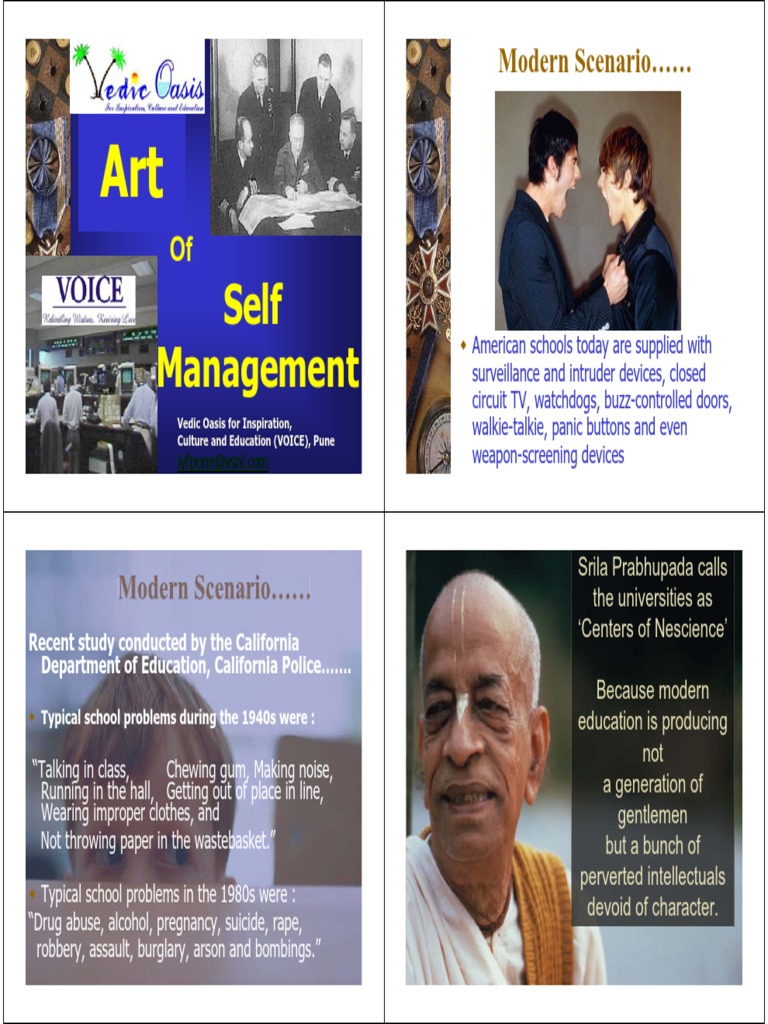 Art of Self Management | PDF | Human Nature | Psychological Concepts