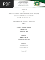 A OJT Narrative Report Format | PDF | Cognition