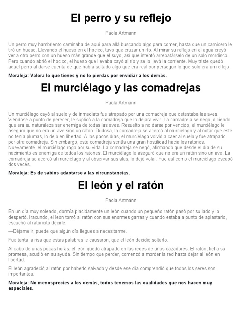 El Perro y Su Reflejo | PDF | León | Murciélago