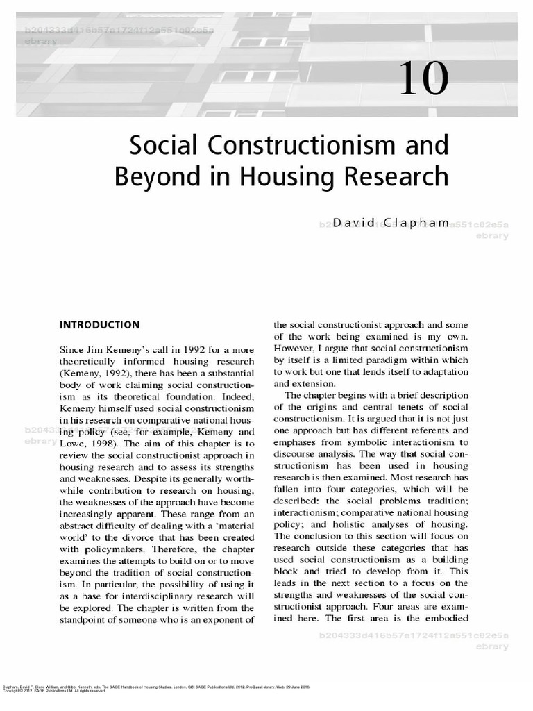 10 The - SAGE - Handbook - of - Housing - Studies Seccion 2 Social ...