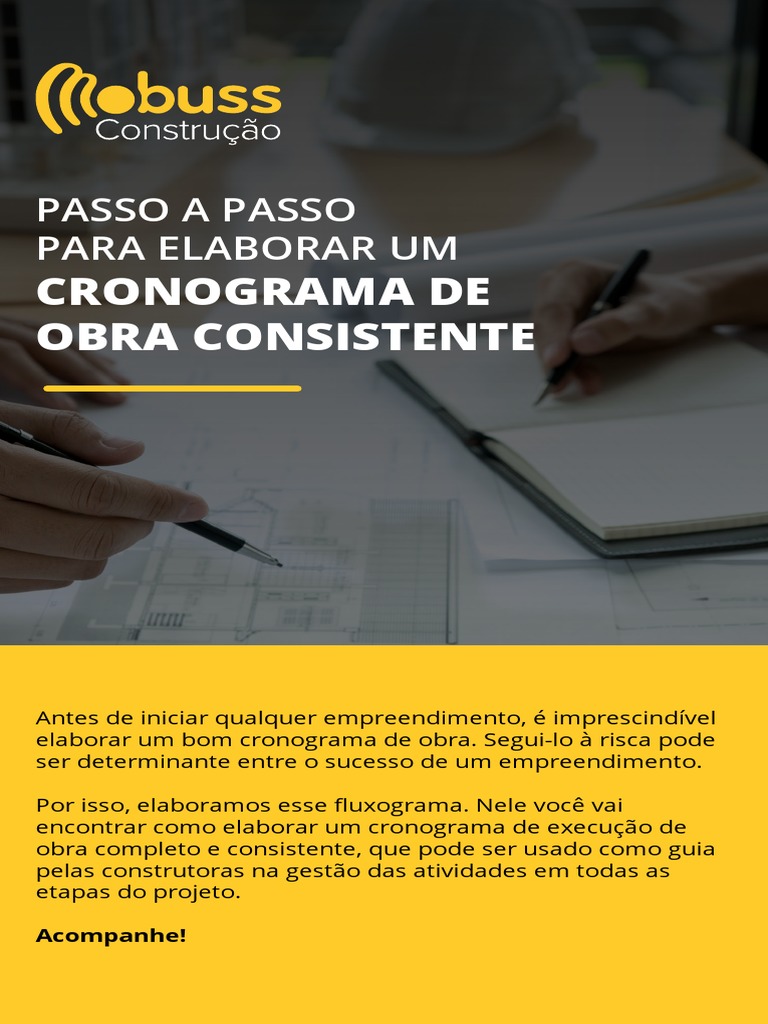 Passo A Passo para Elaborar Um Cronograma de Obra | PDF | Planejamento ...