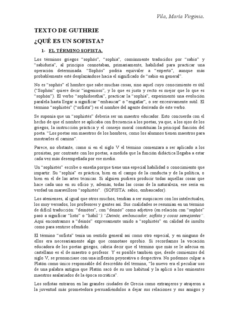 Definición y rol del sofista en Grecia | PDF | Platón | Aristóteles