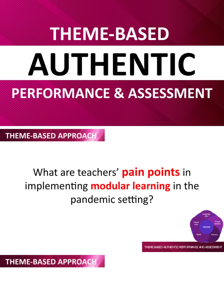 Theme-Based Learning and Assessment Guide | PDF | Learning | Teachers