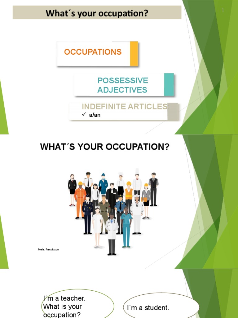 Slide - What S Your Occupation | PDF