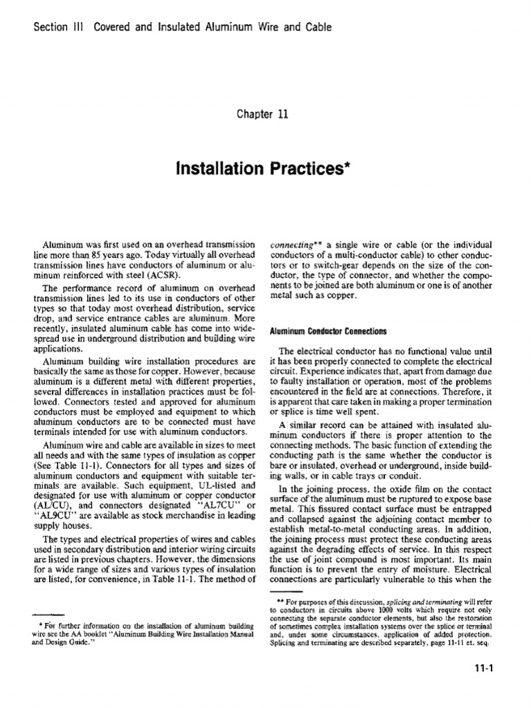 Installation Practices | PDF | Electrical Connector | Electrical Conductor