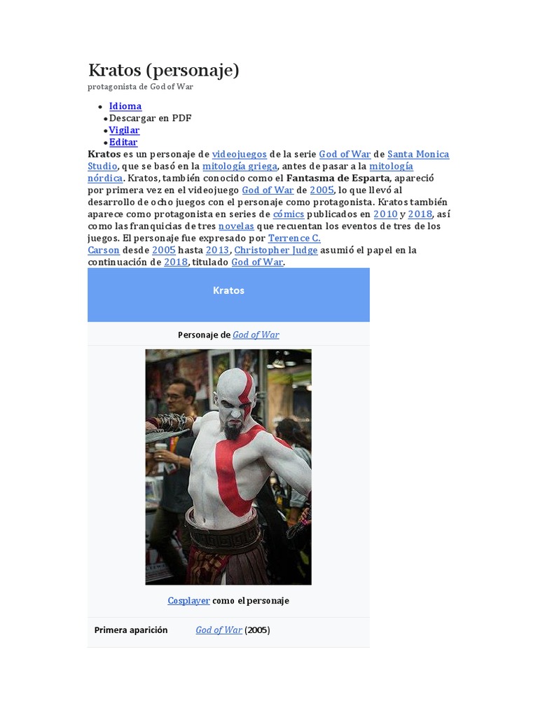 Kratos | PDF | Religión Griega Antigua | Mitología