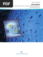 Citrosteril: Heat Disinfectant For Haemodialysis Machines With ...
