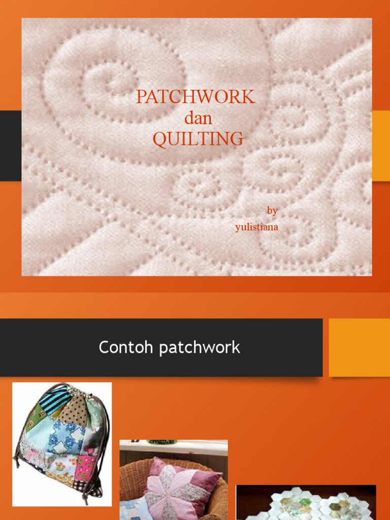 PATCHWORK Dan QUILTING - (ONLINE) | PDF | Seni