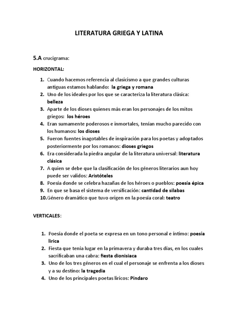 Literatura Griega y Latina | PDF | Odiseo | Odisea