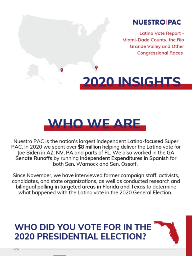 Nuestro PAC Report | PDF | Hispanic And Latino Americans | Joe Biden