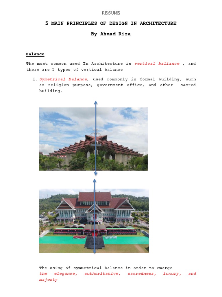 5 Key Principles of Architectural Design | PDF | Symmetry | Color