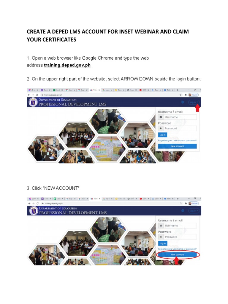 No Deped Email, No O365, No Deped Commons Account Create A Deped LMS ...