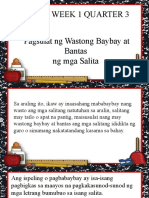 Filipino1 - Q3 - Module14 - Mga Babala Sa Paligid - v1 | PDF