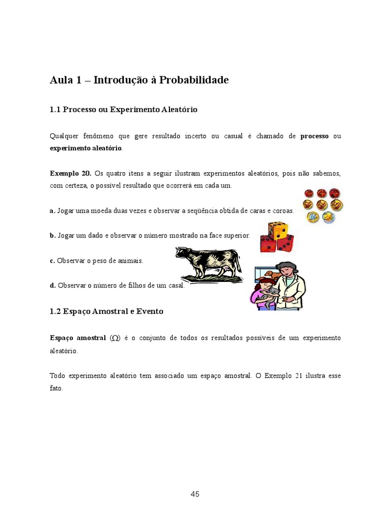 Apostila de Probabilidade | PDF | Probabilidade | Axioma