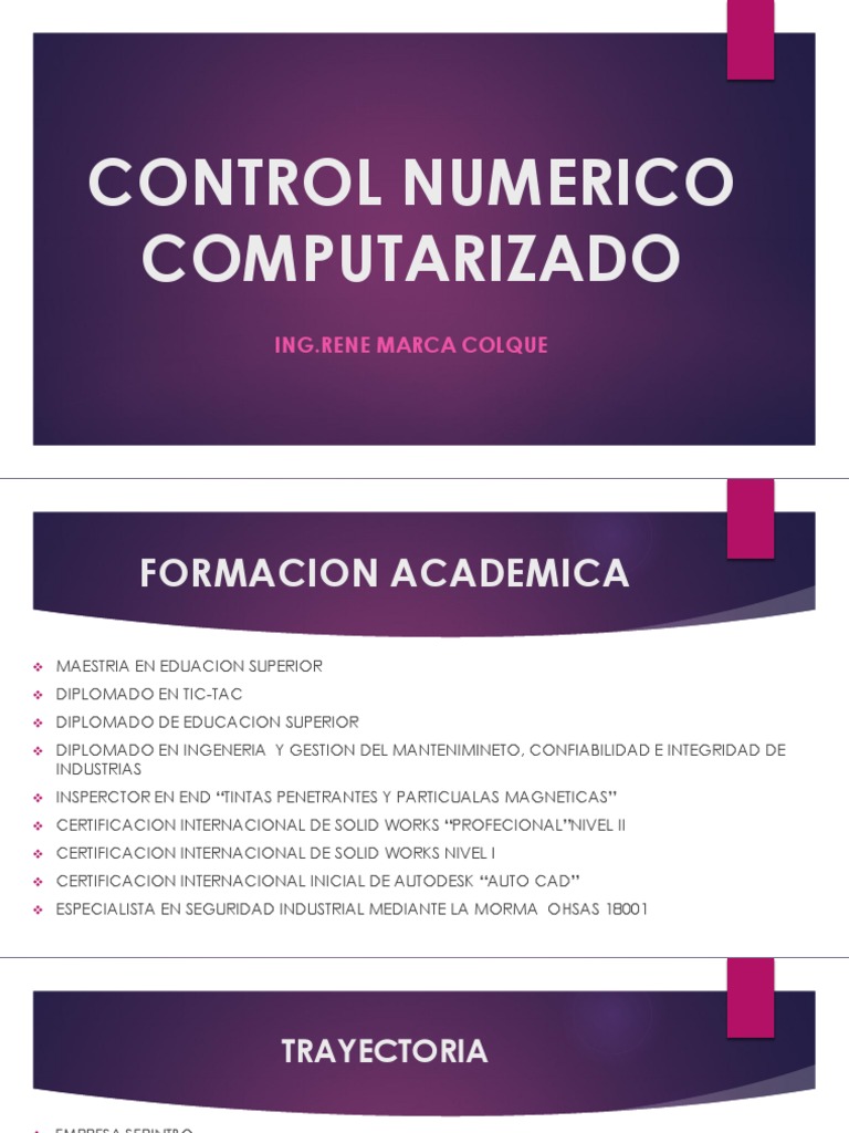 Control Numerico Computarizado Industrial | PDF | Control numerico ...