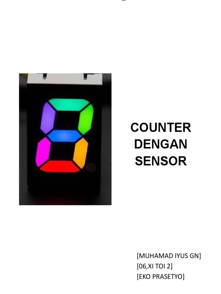 JoobSheet Praktek Mandiri Rangkaian Counter Dengan Sensor | PDF