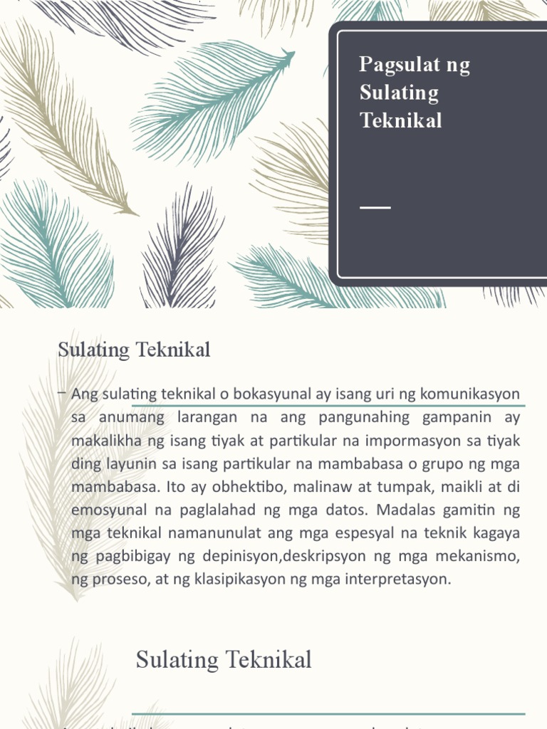 Pagsulat NG Sulating Teknikal | PDF