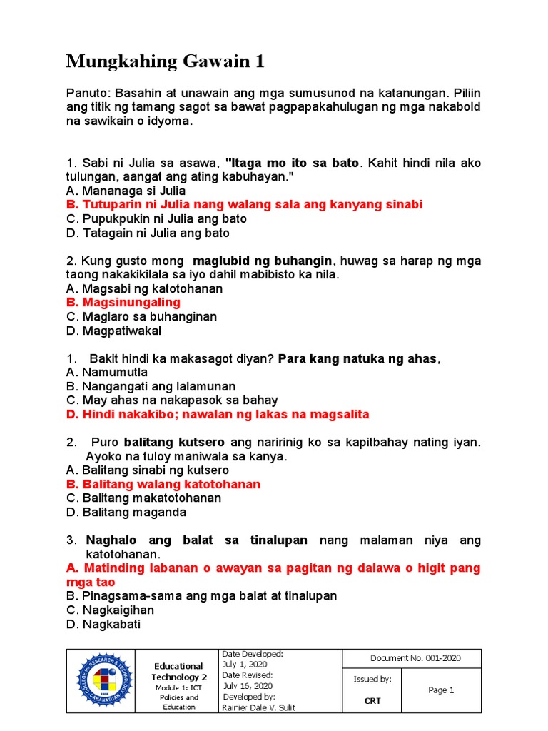 Dalumat Assignment | PDF