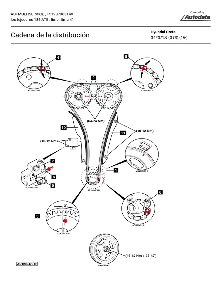 Diagrama Tiempo Mitsubishi Outlander Engine