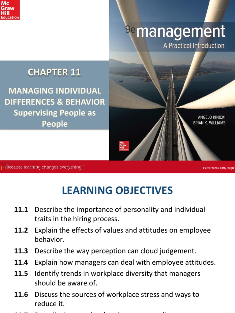 Managing Individual Differences and Behavior | PDF | Bias | Attitude ...