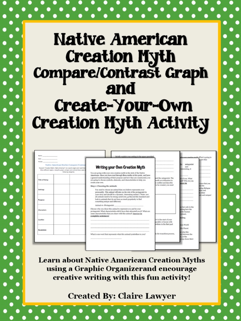 Native American Creation Myths Activity | PDF | Creation Myths