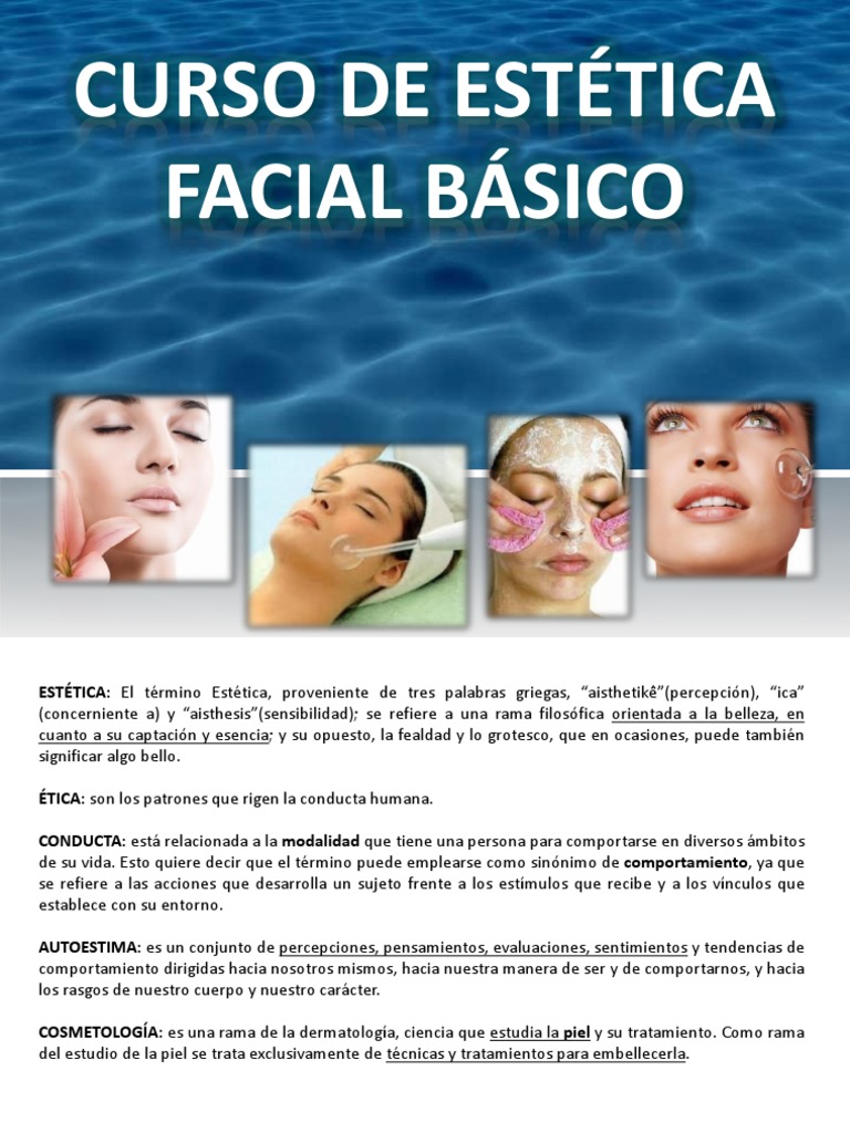 Curso De Estética Facial Básico Intensivo Pdf Piel Músculo