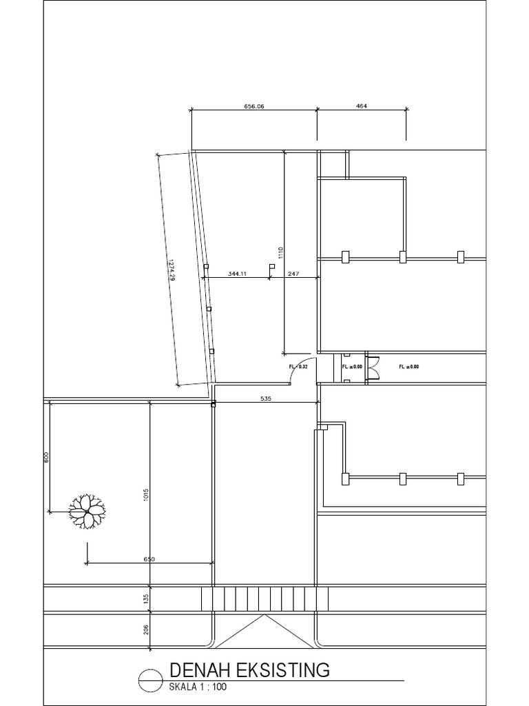 1 - Denah Eksisting | PDF