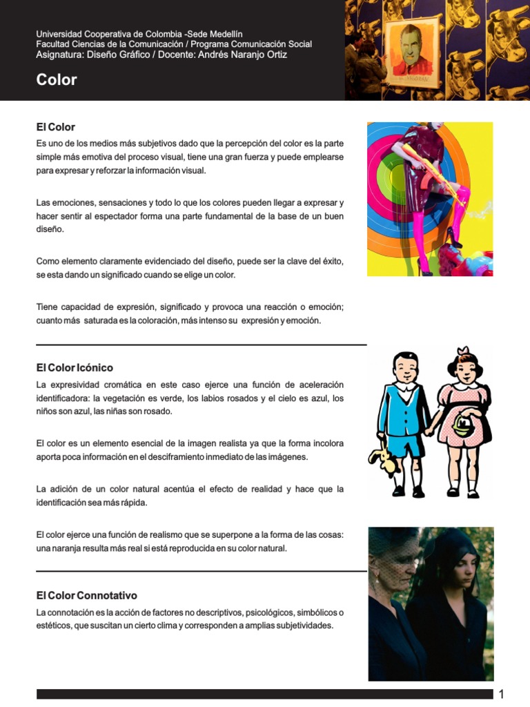 DC Color Denotativo y Connotativo | PDF | Color | Las emociones