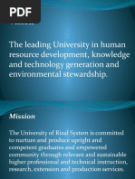 Reflection of RTU's Mission&Vision | PDF | Career & Growth | Science ...